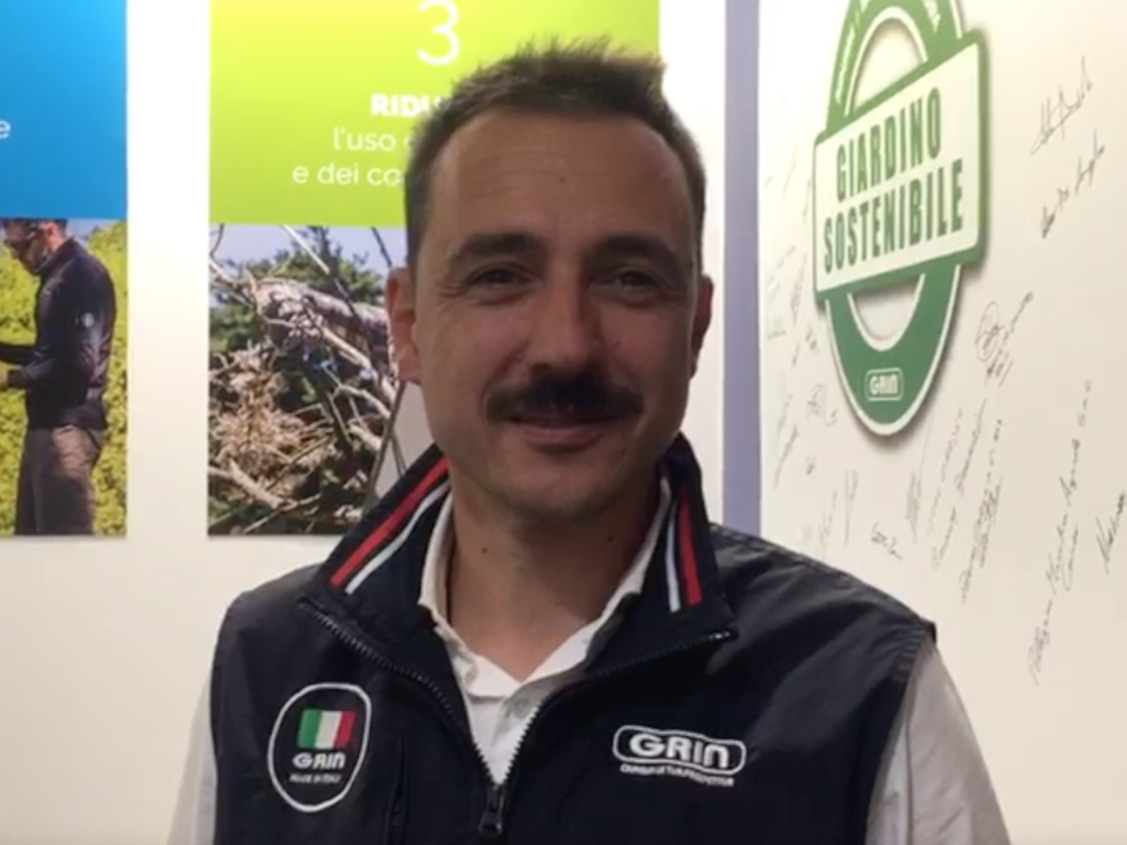 Da EIMA 2022 Daniele Bianchi di Grin - MG Marketing Giardinaggio